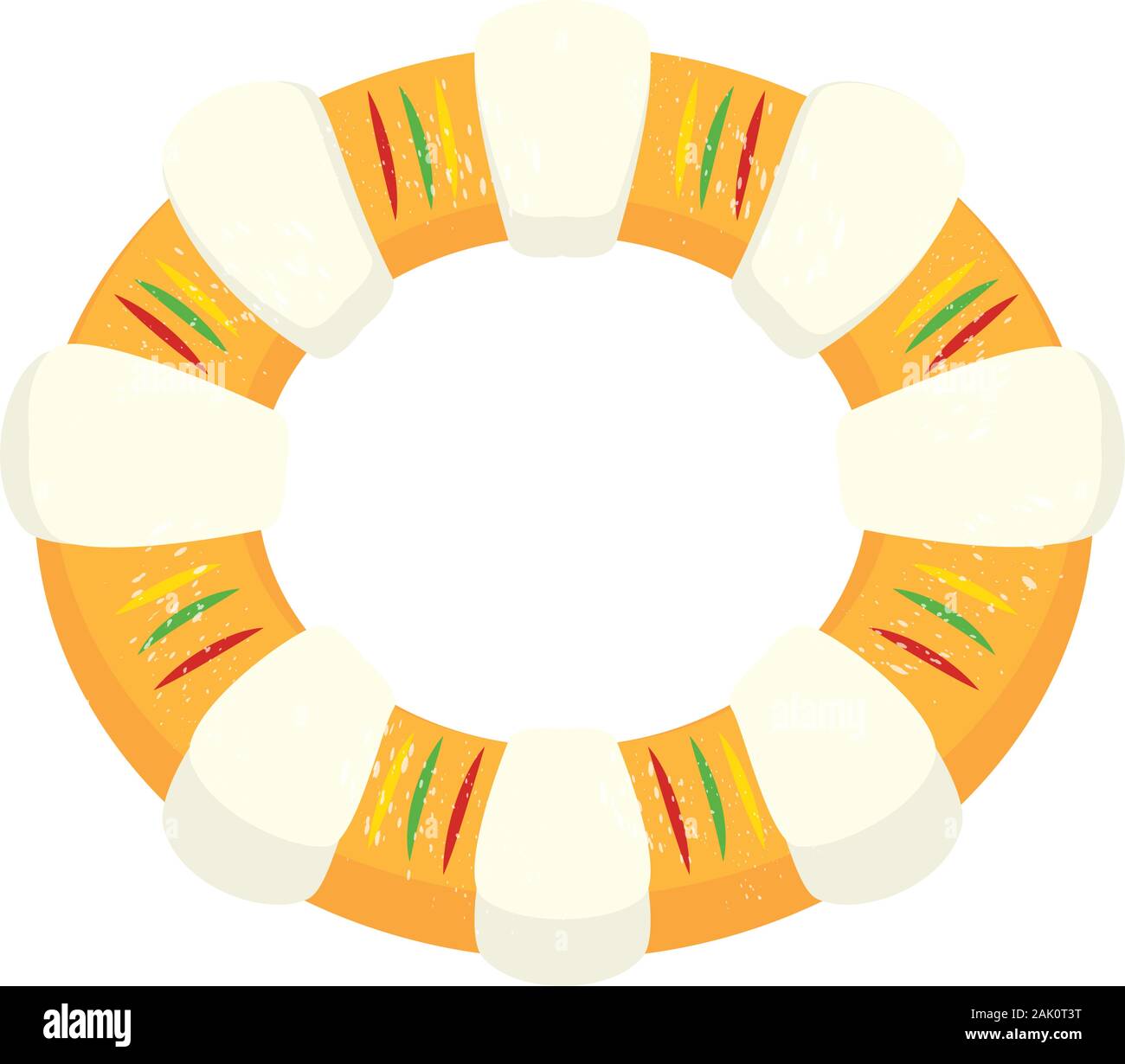 King cake isolated Stock Vector Images - Alamy