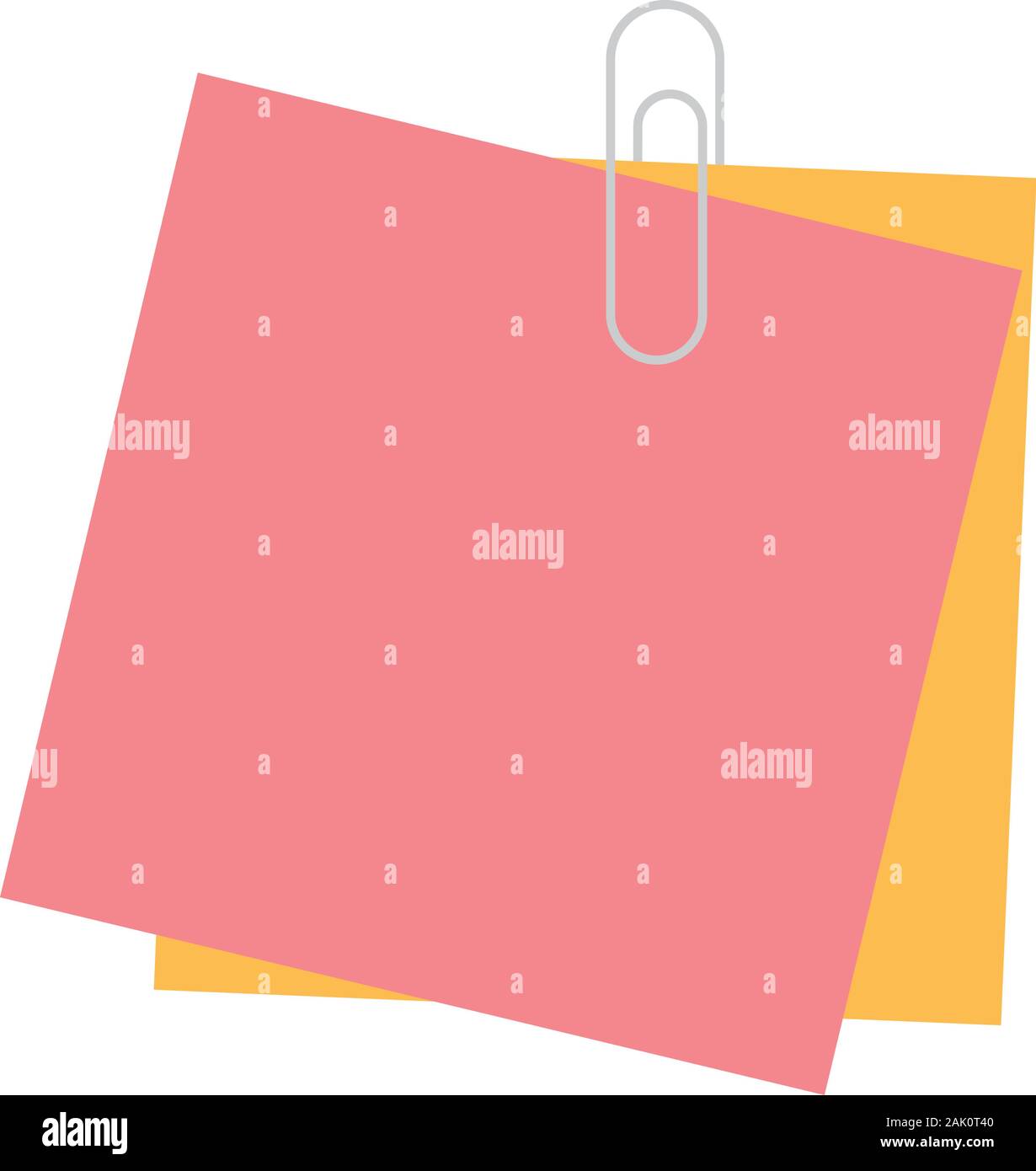 Post it papers with a clip Stock Vector Image & Art - Alamy