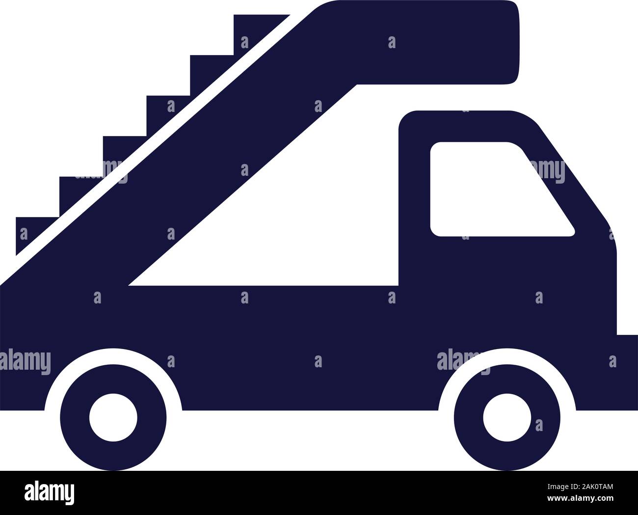 Air passenger stairs Stock Vector Images - Alamy