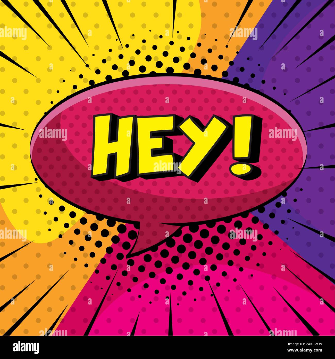 hey expression sign pop art style Stock Vector Image & Art - Alamy