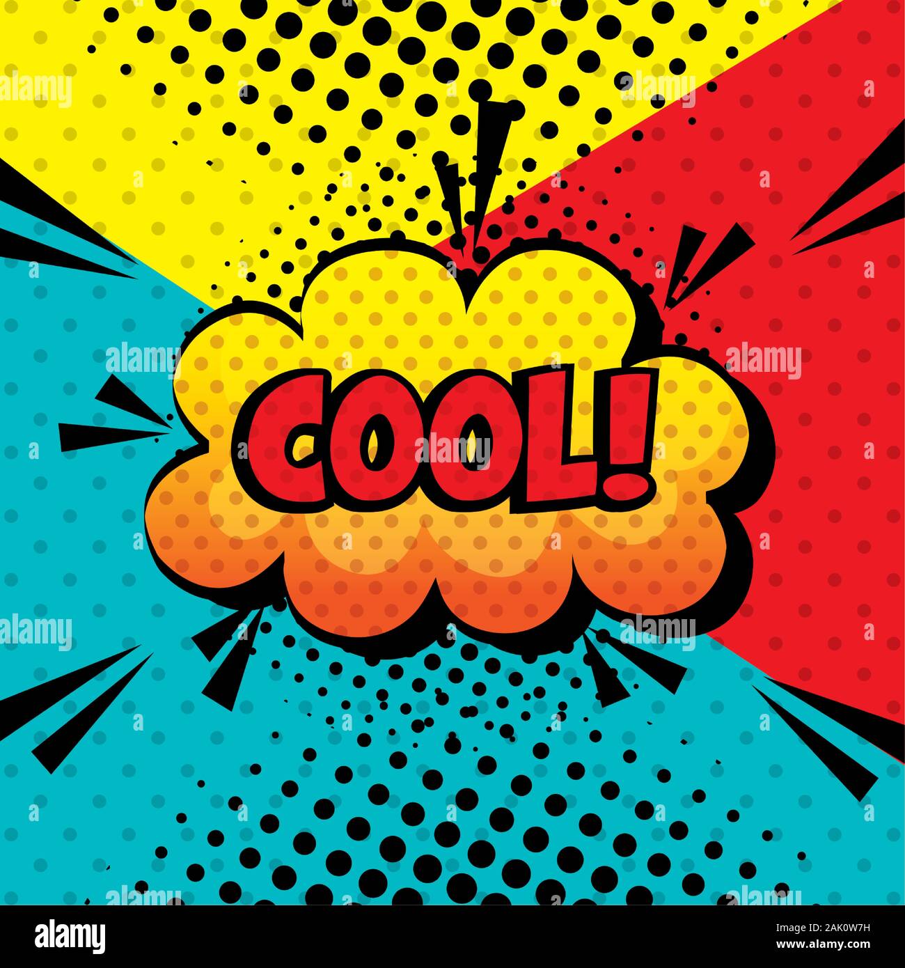 cool expression sign pop art style Stock Vector Image & Art - Alamy