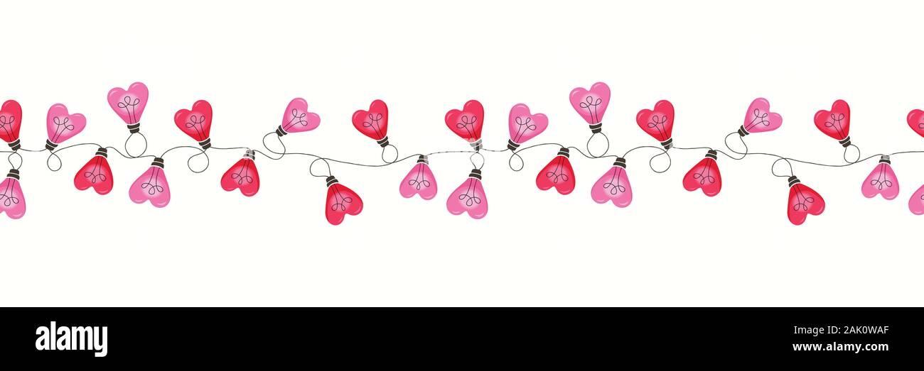 Bright Pink Colorful Valentine's Day Holiday Intertwined Heart Shape ...