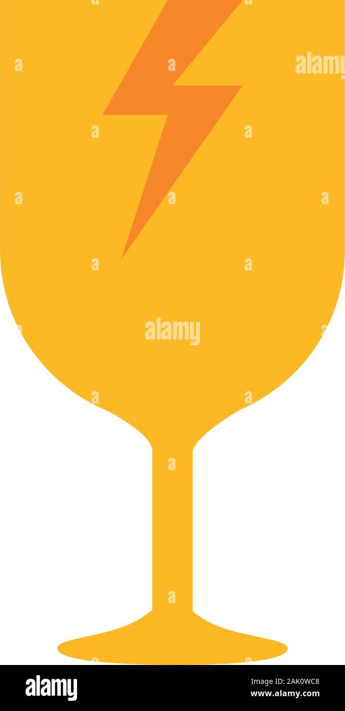 fragile symbol cup isolated icon Stock Vector Image & Art - Alamy