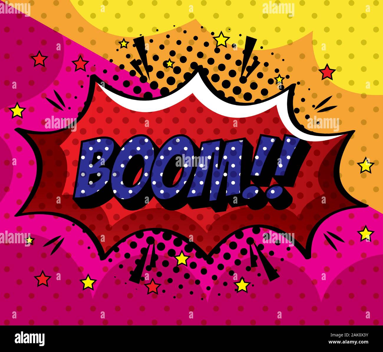 boom expression sign pop art style Stock Vector Image & Art - Alamy