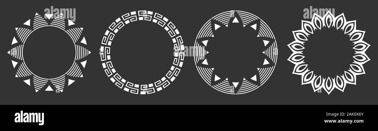 Black circular shape Stock Vector Images - Alamy