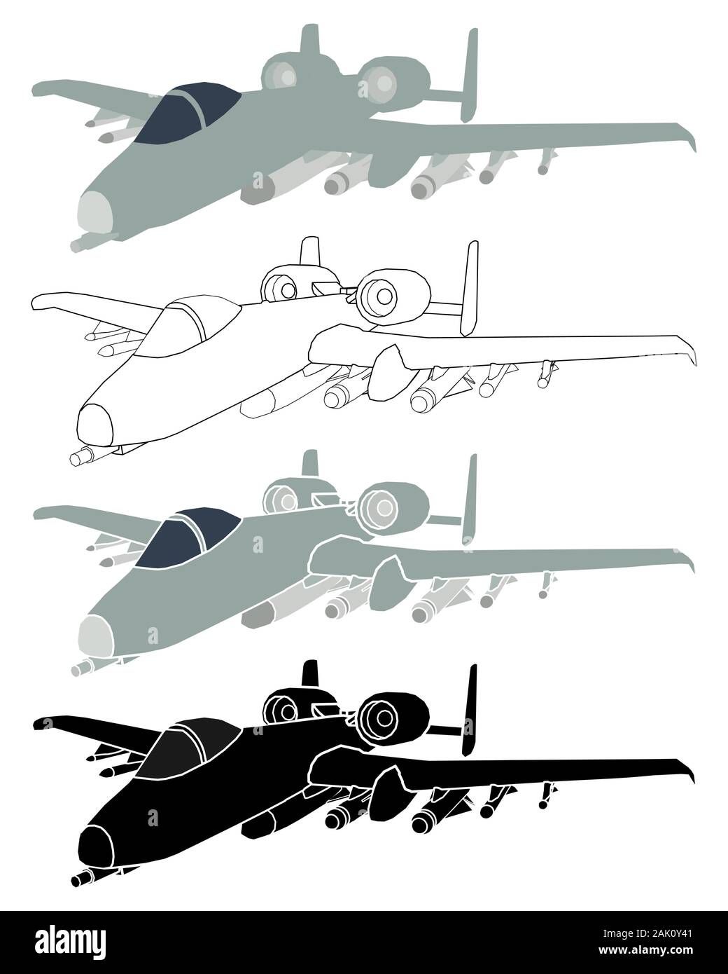 A10 thunderbolt Stock Vector Images - Alamy