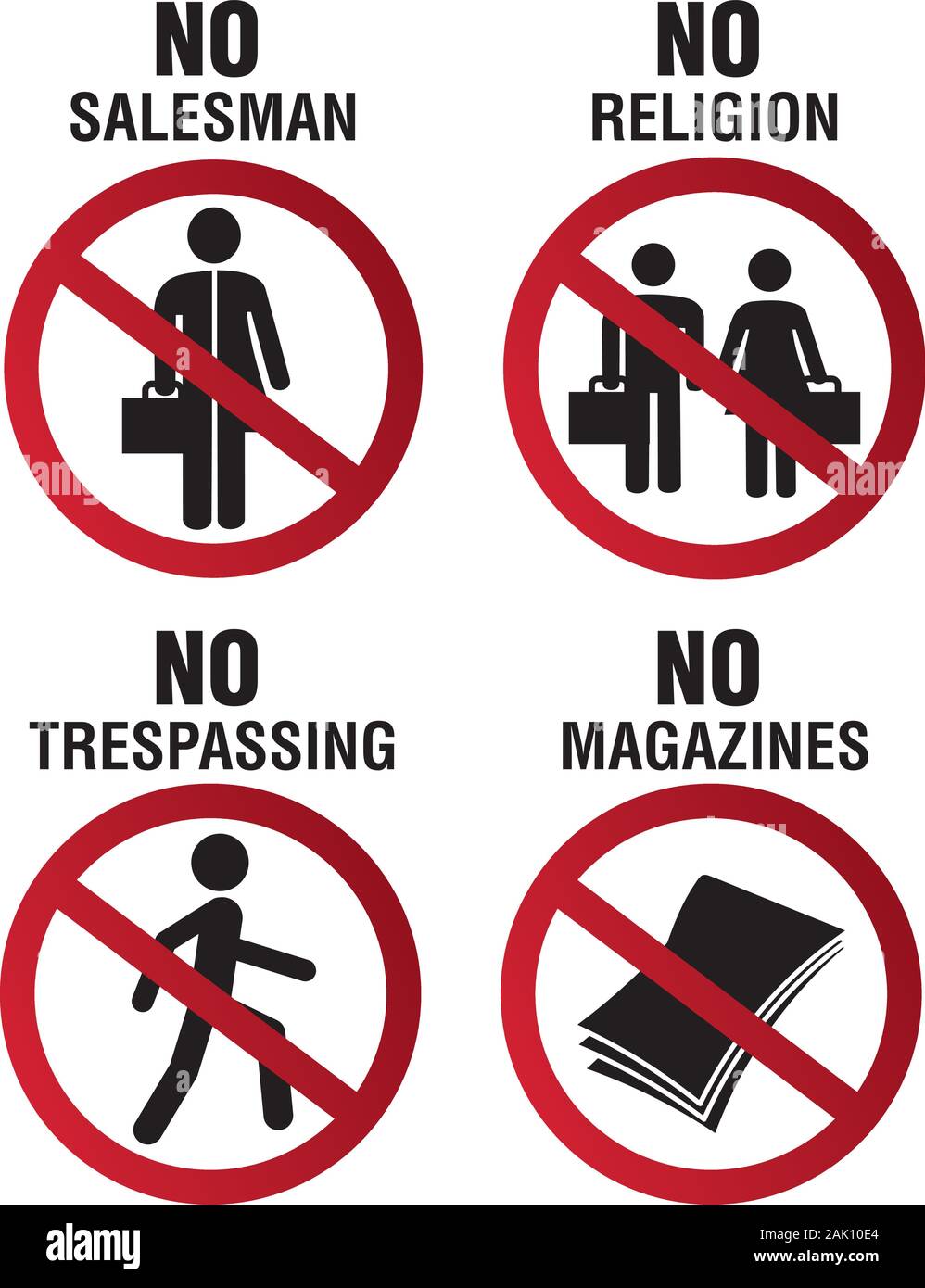 No salesman sign hi-res stock photography and images - Alamy