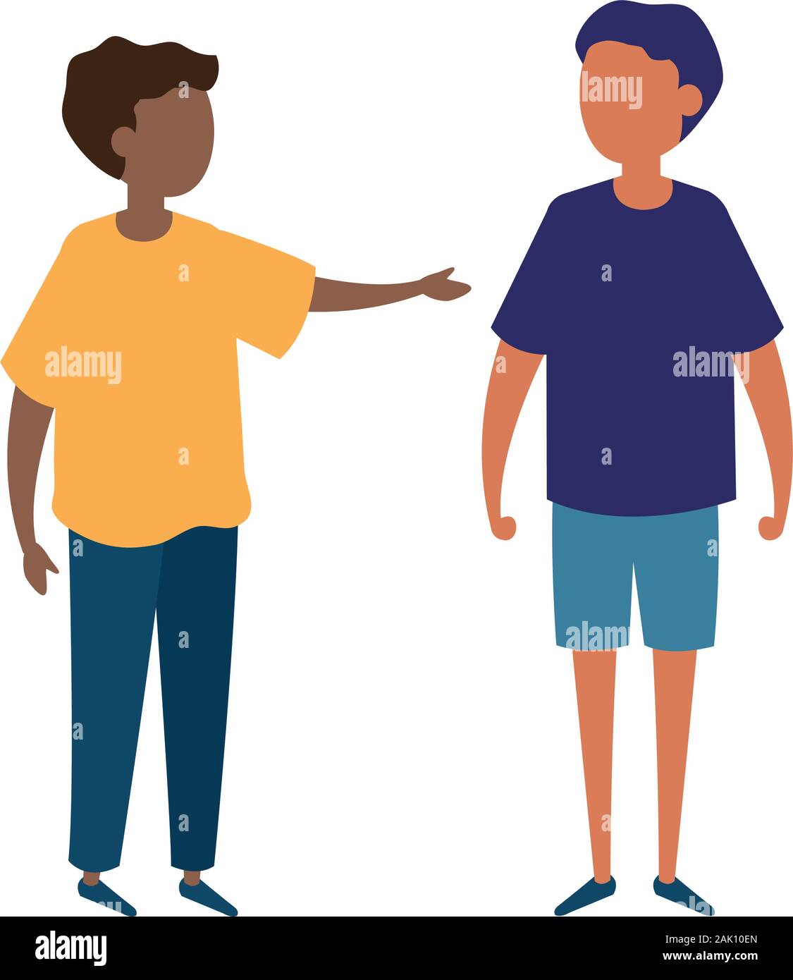 cute couple kids avatar characters Stock Vector Image & Art - Alamy