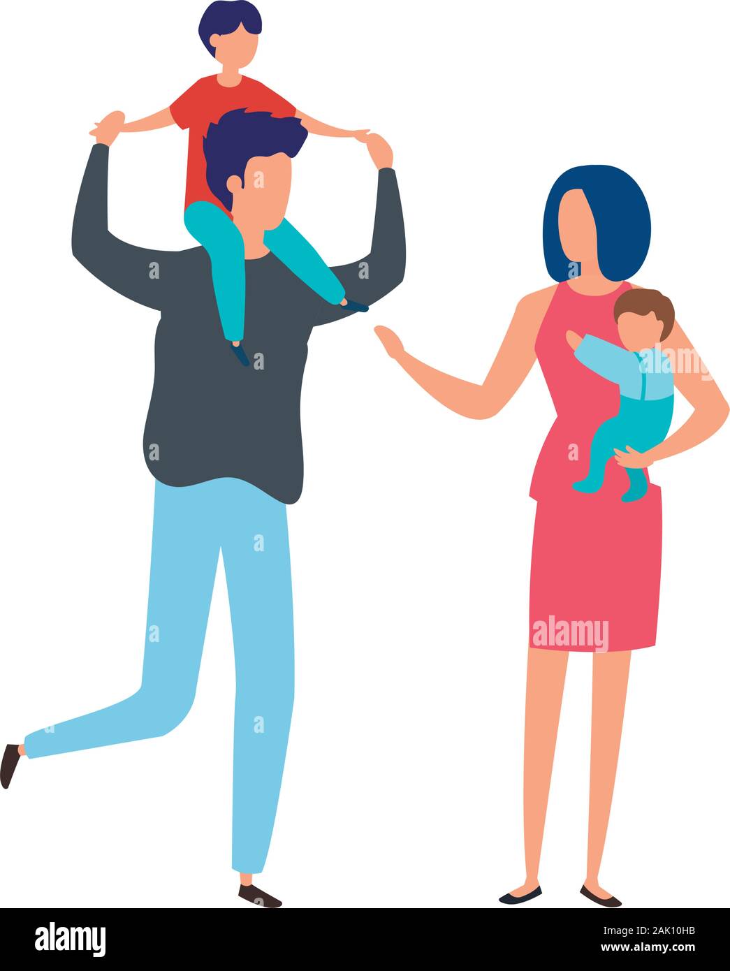 parents with sons avatar characters Stock Vector Image & Art - Alamy