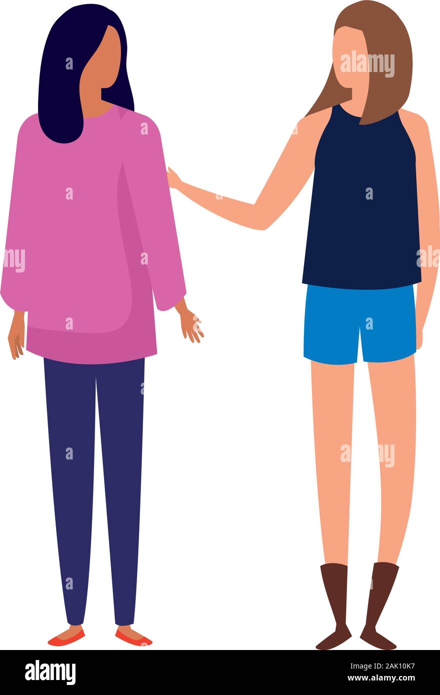beautiful women avatar characters icons Stock Vector Image & Art - Alamy