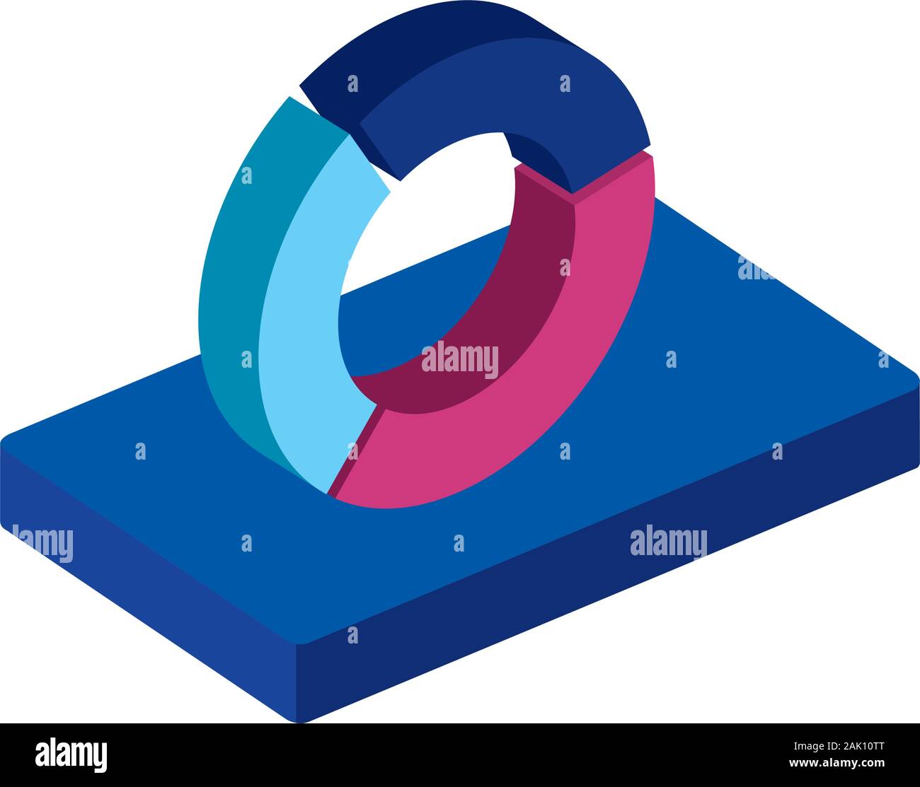 circular statistical graph isolated icon Stock Vector Image & Art - Alamy