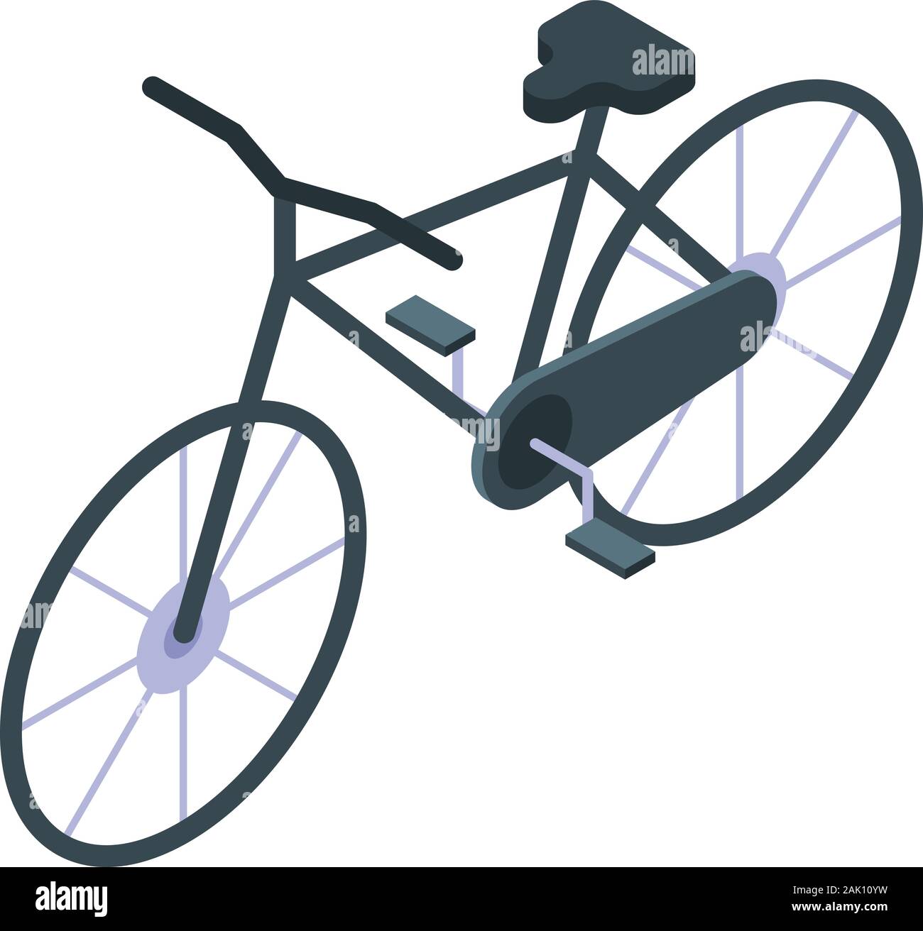 Modern city bicycle icon, isometric style Stock Vector Image & Art - Alamy