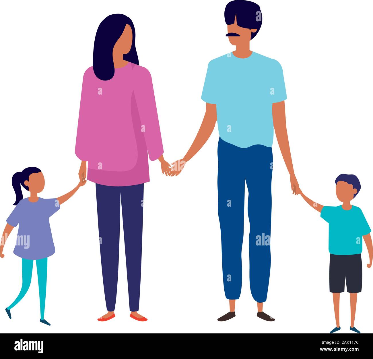 parents with sons avatar characters Stock Vector Image & Art - Alamy