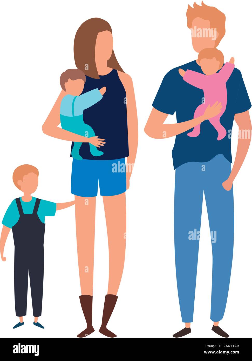 parents with sons avatar characters Stock Vector Image & Art - Alamy
