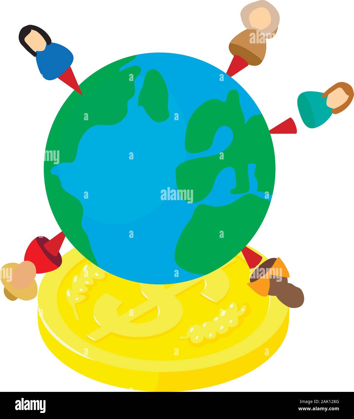 World trade icon, isometric style Stock Vector Image & Art - Alamy