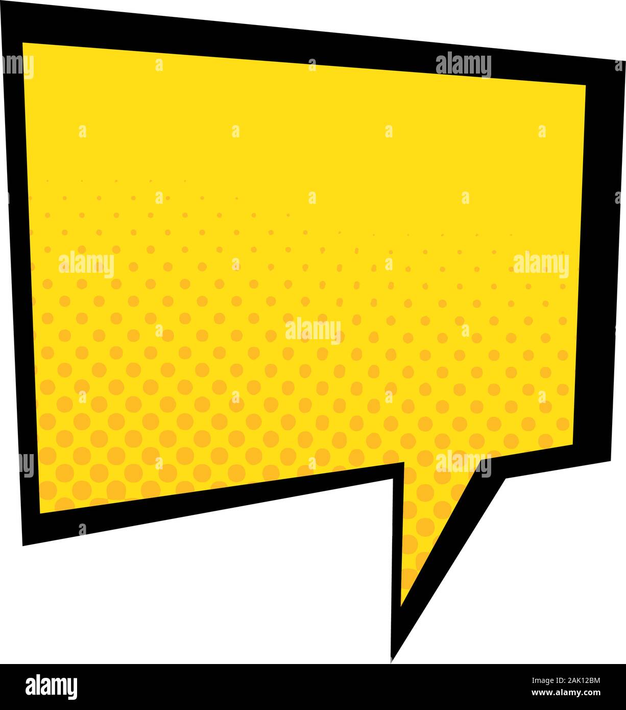 speech bubble yellow color pop art style Stock Vector Image & Art - Alamy