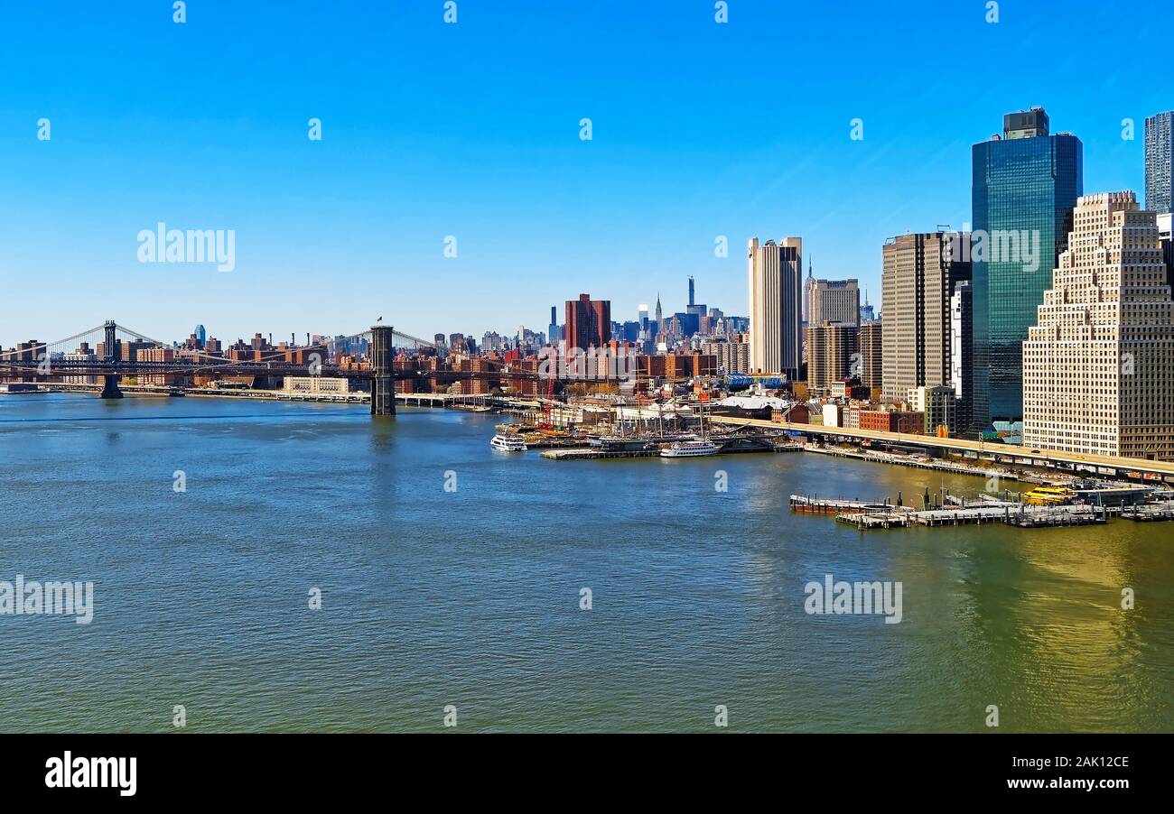 Aerial view brooklyn sunrise hi-res stock photography and images - Alamy