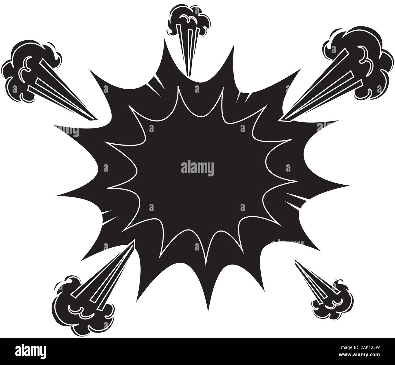 silhouette of explosion pop art style icon Stock Vector Image & Art - Alamy