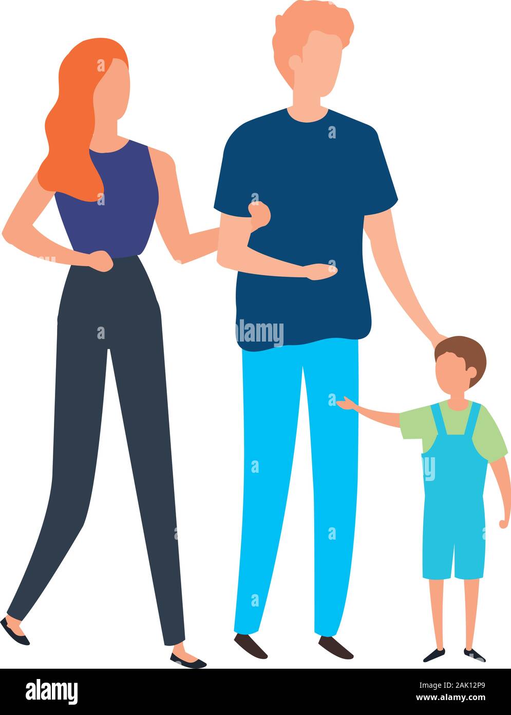parents with son avatar characters Stock Vector Image & Art - Alamy