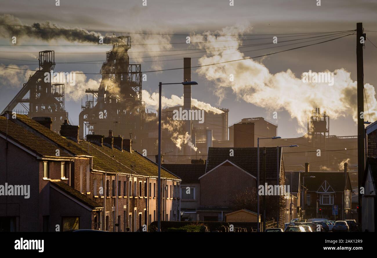 Port Talbot Steel works Stock Photo - Alamy