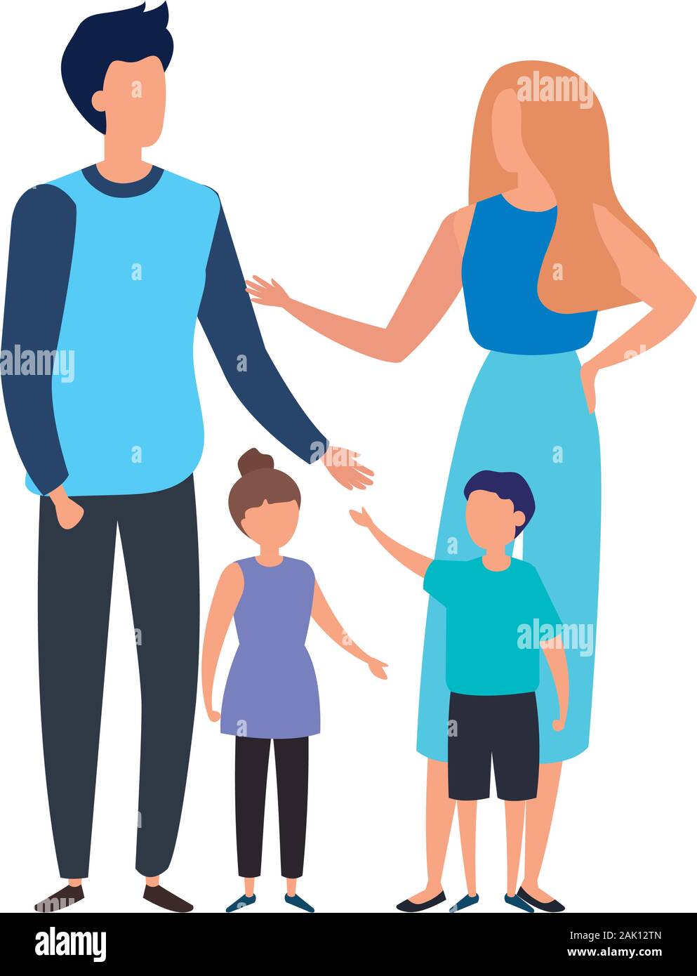 parents with sons avatar characters Stock Vector Image & Art - Alamy