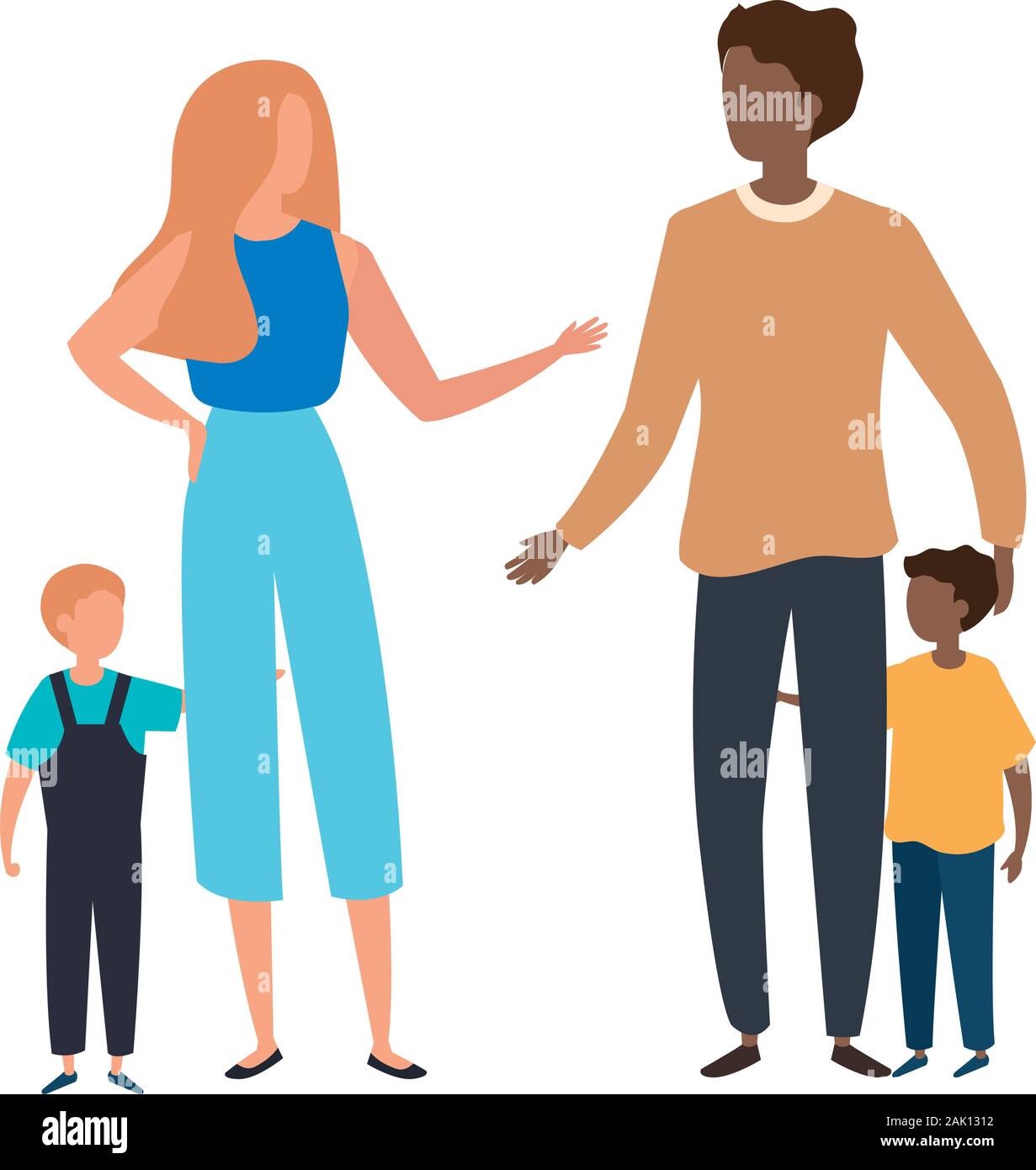 Lady and sons Stock Vector Images - Alamy