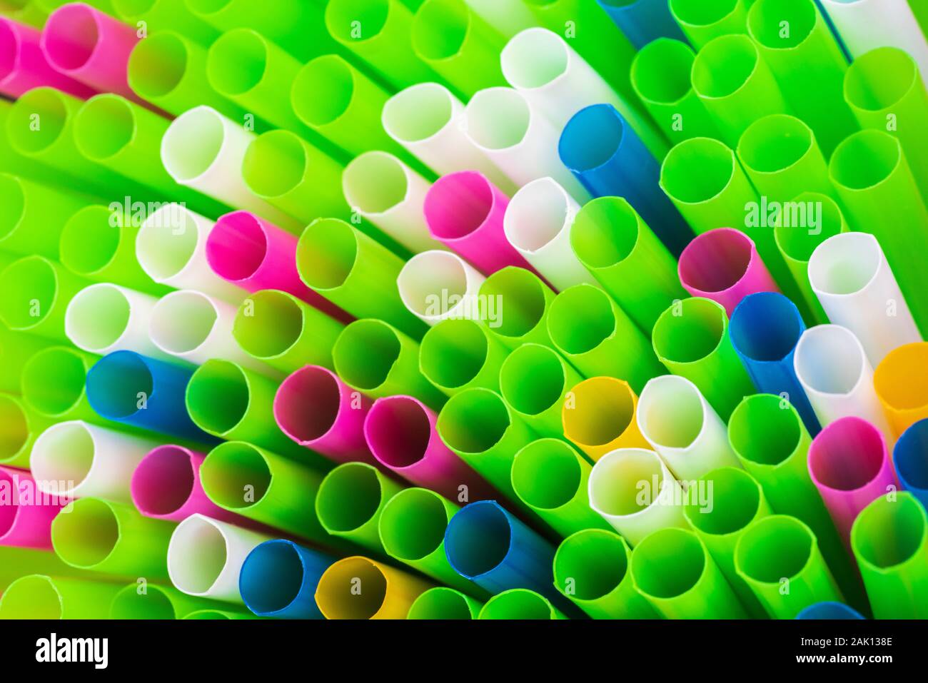 Abstract colorful background. Background from cocktail tubes close up ...