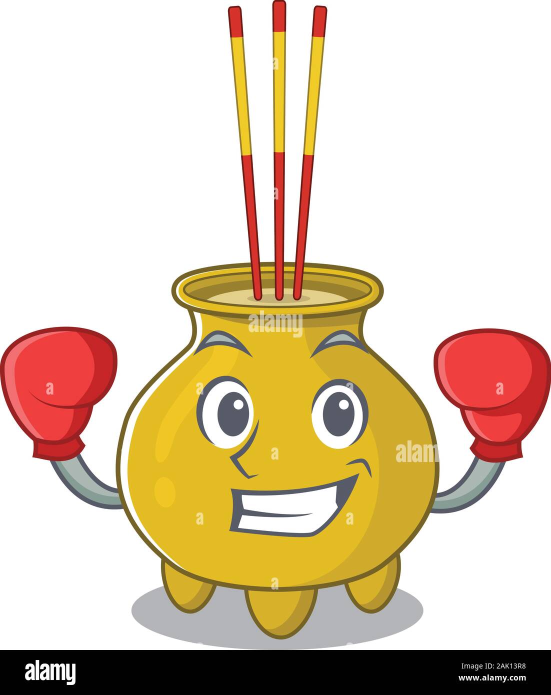 Sporty Boxing chinese incense mascot character style Stock Vector Image ...
