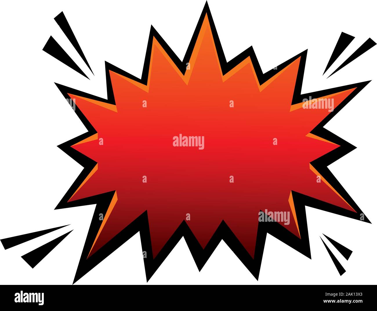 explosion red color pop art style icon Stock Vector Image & Art - Alamy
