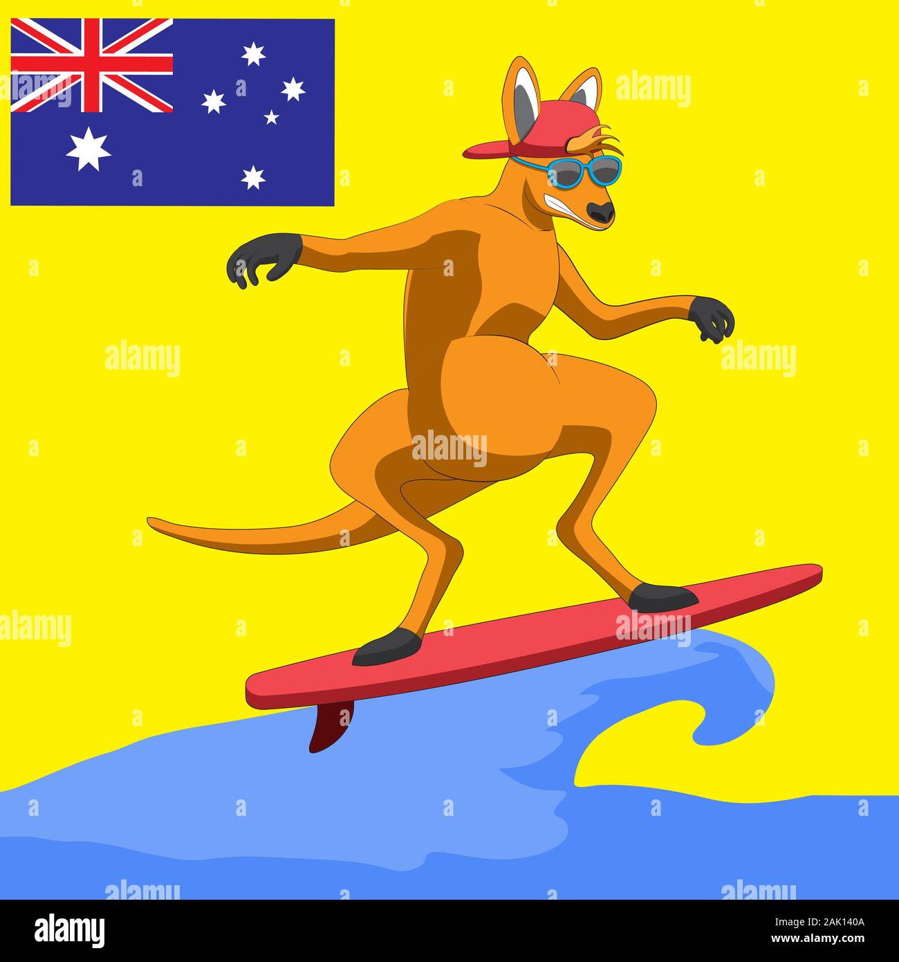 Kangaroo cartoon hi-res stock photography and images - Alamy