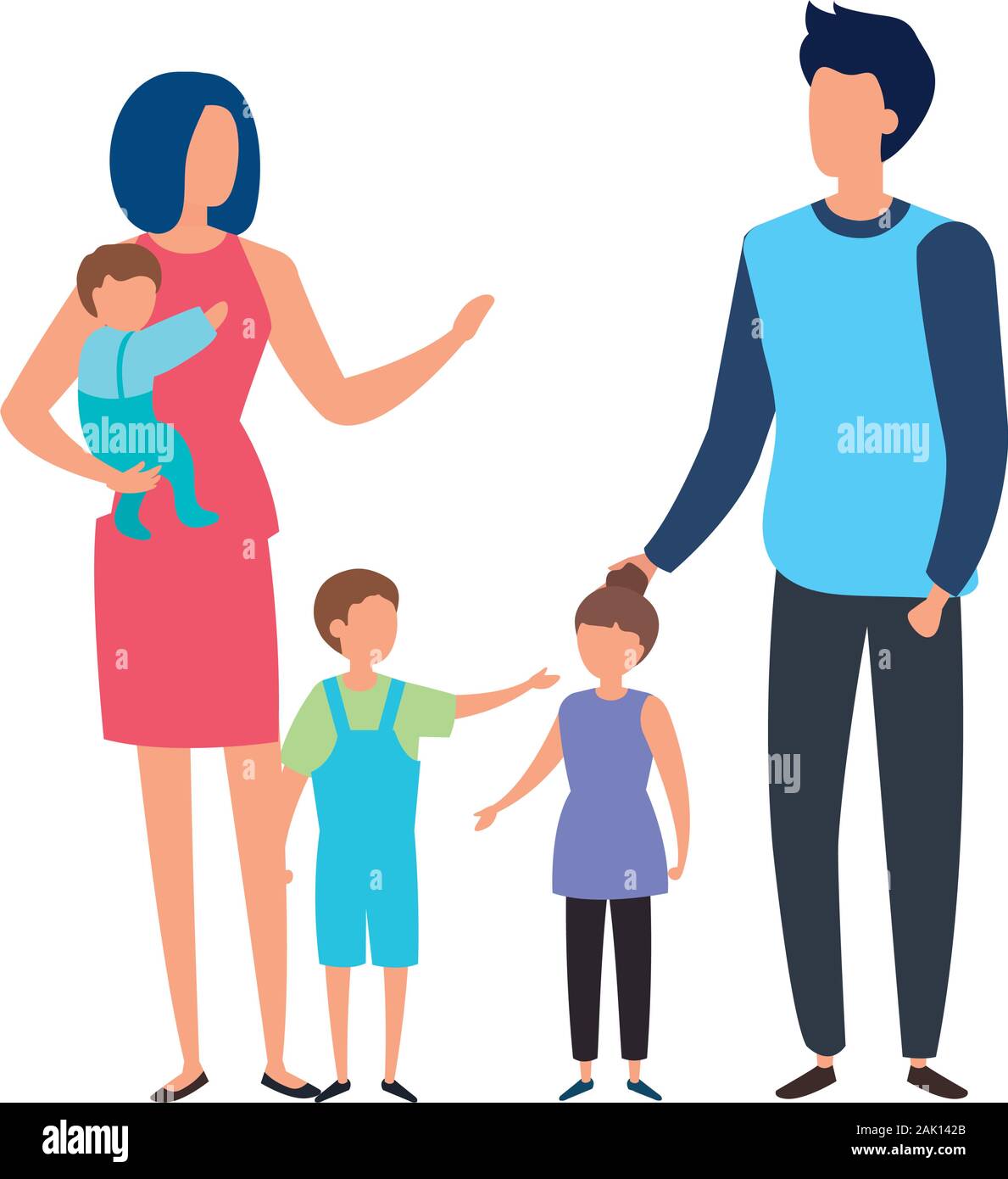 parents with sons avatar characters Stock Vector Image & Art - Alamy