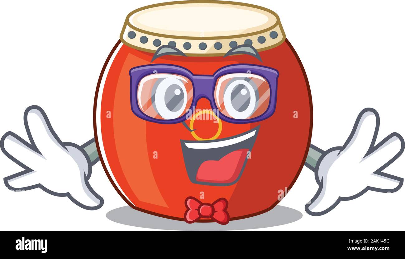 cartoon character of Geek chinese drum design Stock Vector Image & Art ...