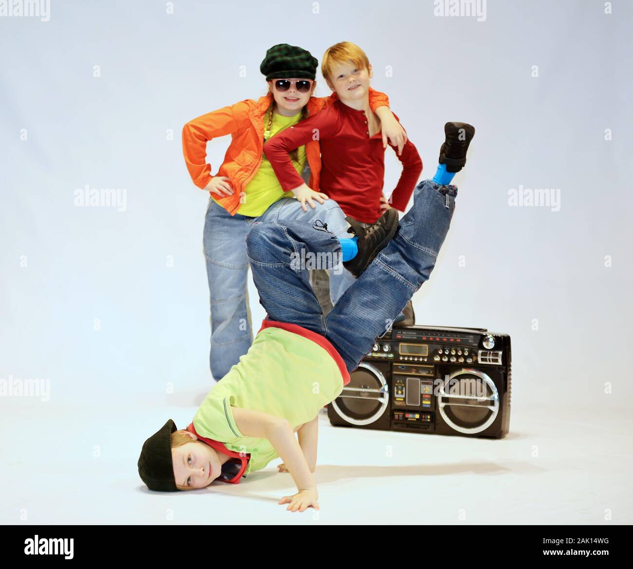 Kids breakdance team Stock Photo - Alamy