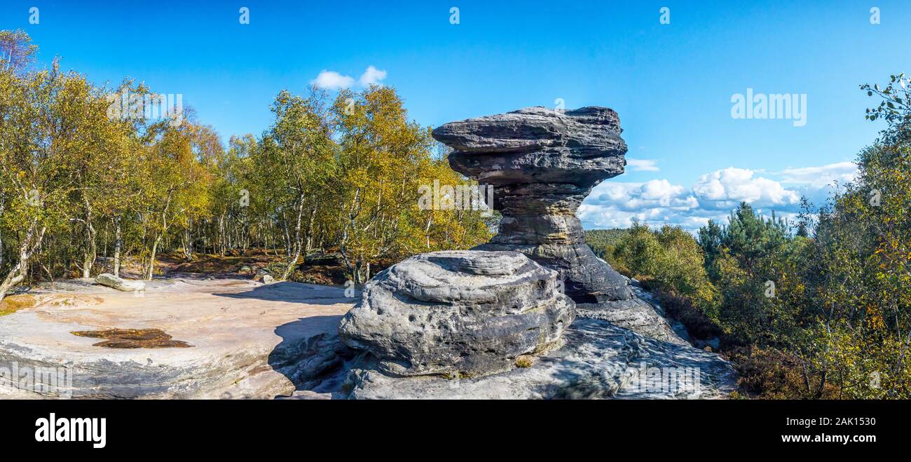 Rock formation in Sandstone Mountains The Tisa Rocks, Tisa Walls (Tiske ...