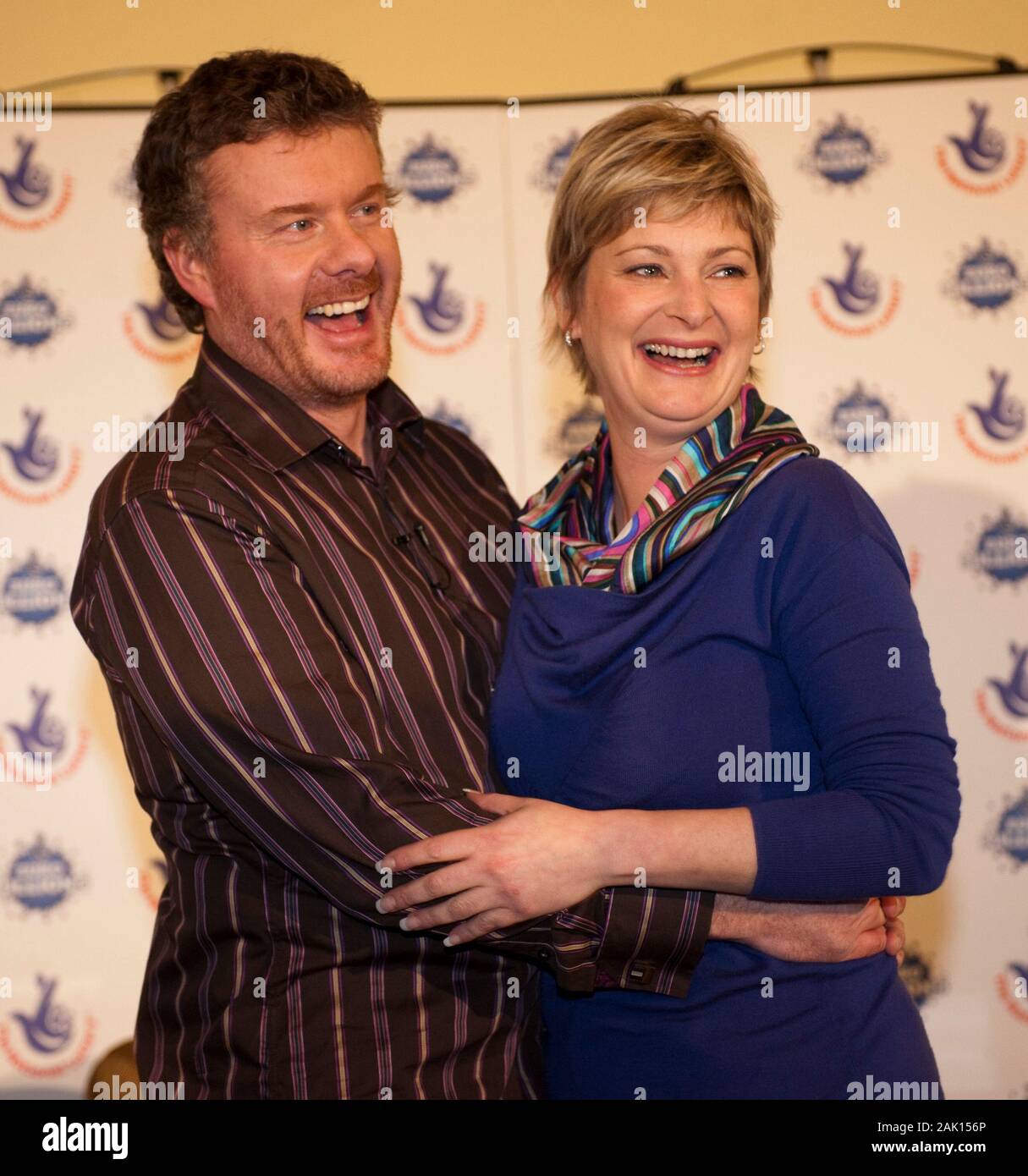 Winners Nigel Page and Justine Laycock from Gloucester who won £56 ...