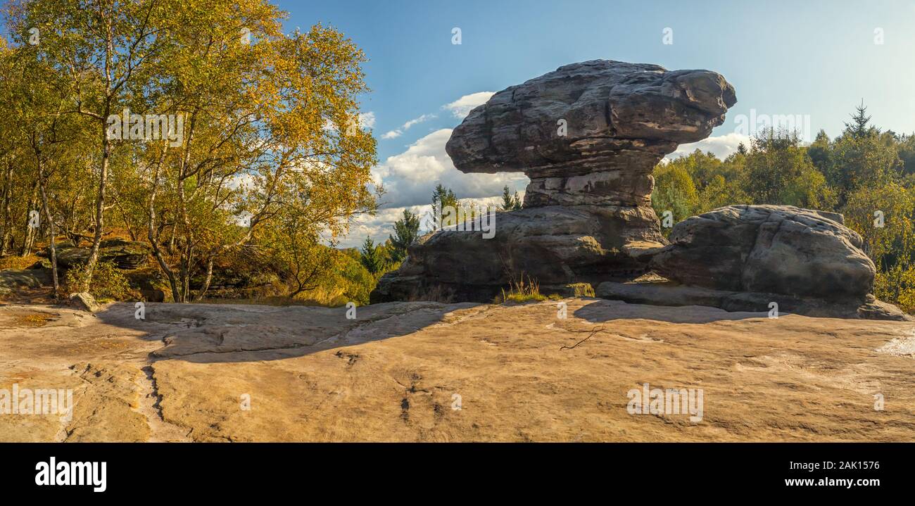 Rock formation in Sandstone Mountains The Tisa Rocks, Tisa Walls (Tiske ...