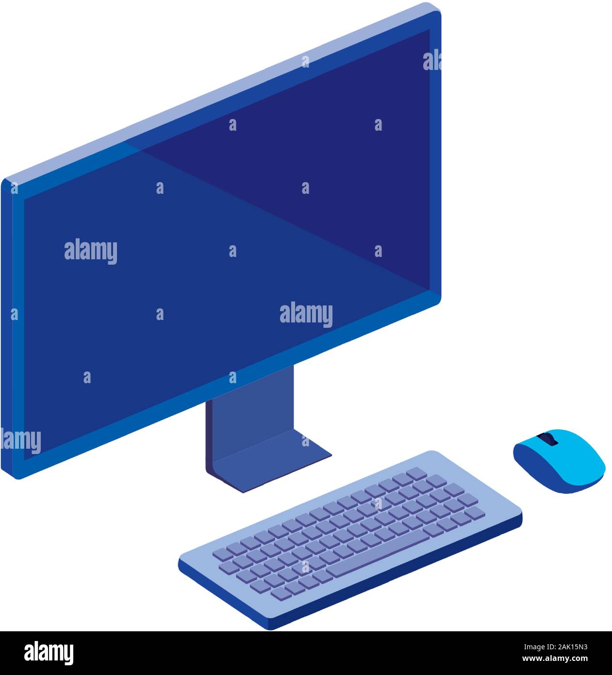 computer desktop device isolated icon Stock Vector Image & Art - Alamy