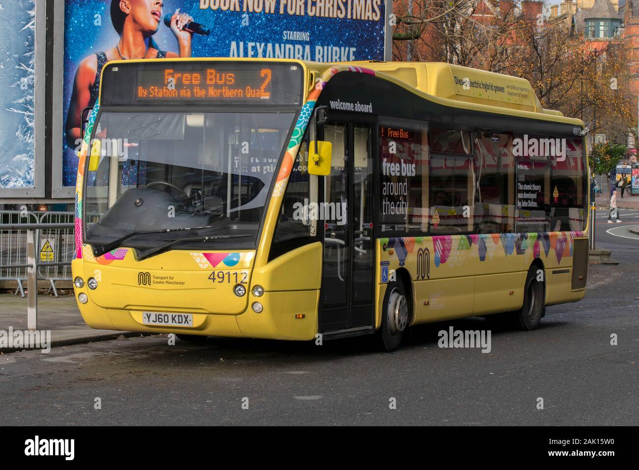 Free Bus 2 At Manchester England 2019 Stock Photo - Alamy