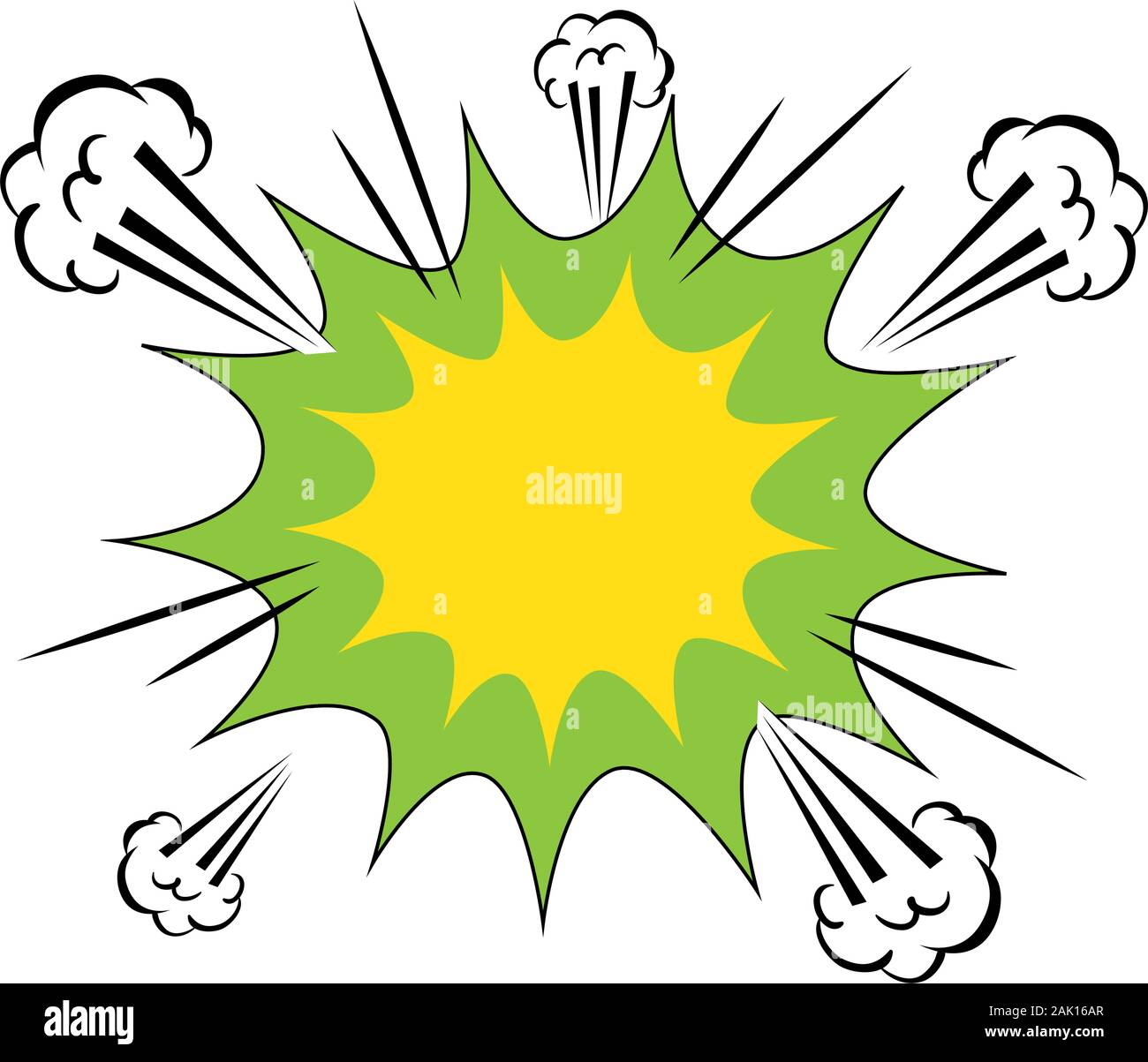 explosion green color pop art style icon Stock Vector Image & Art - Alamy