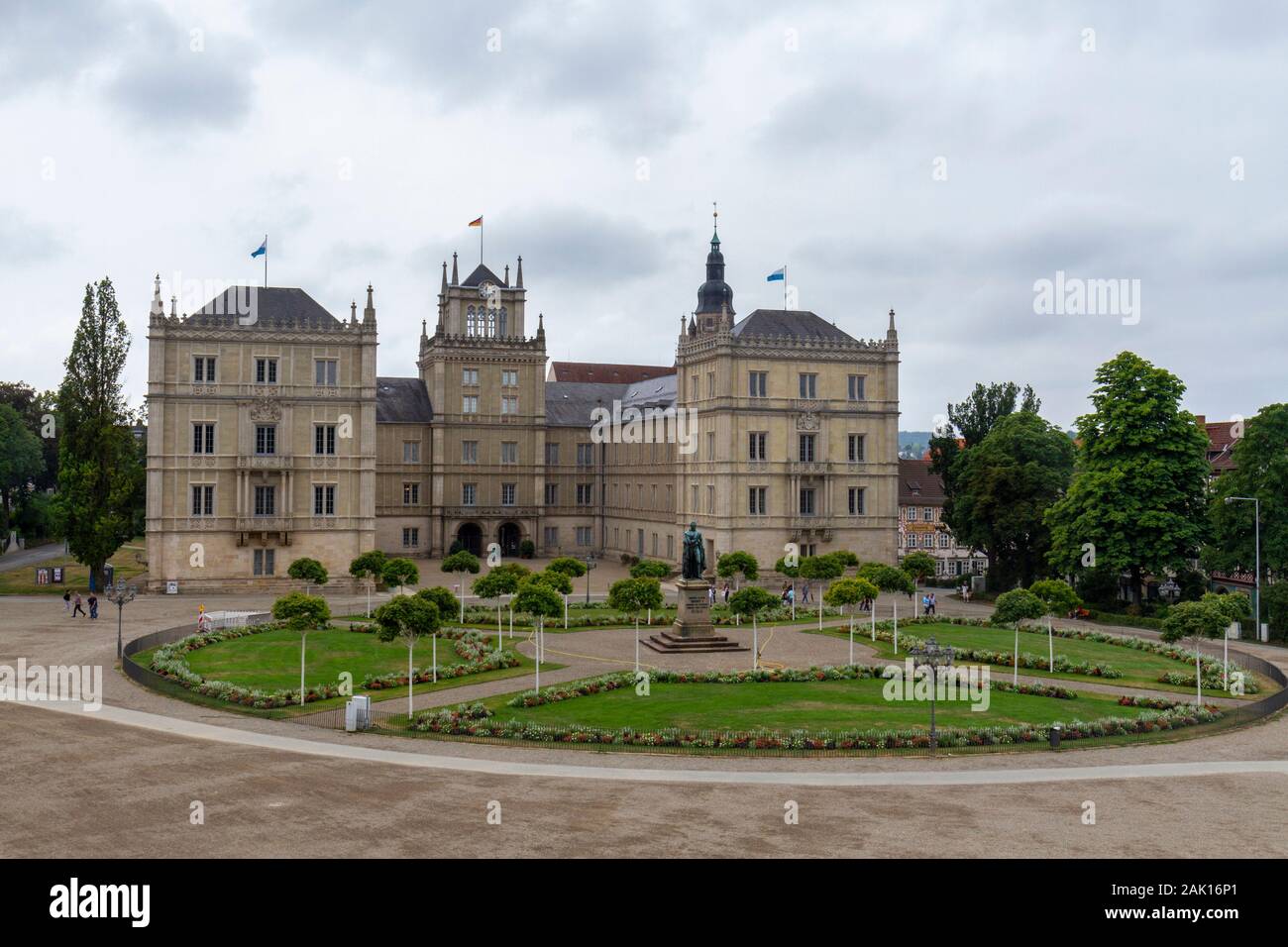 The Schloss Ehrenburg (Ehrenburg Palace) on Schlossplatz, Coburg ...