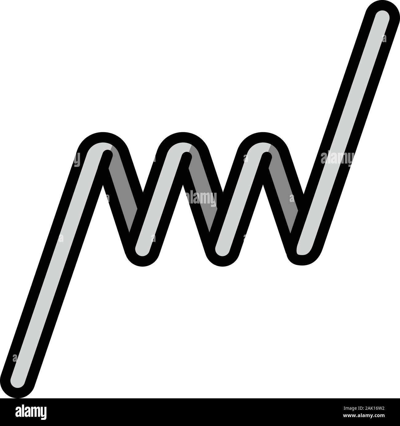 Machine coil icon. Outline machine coil vector icon for web design ...