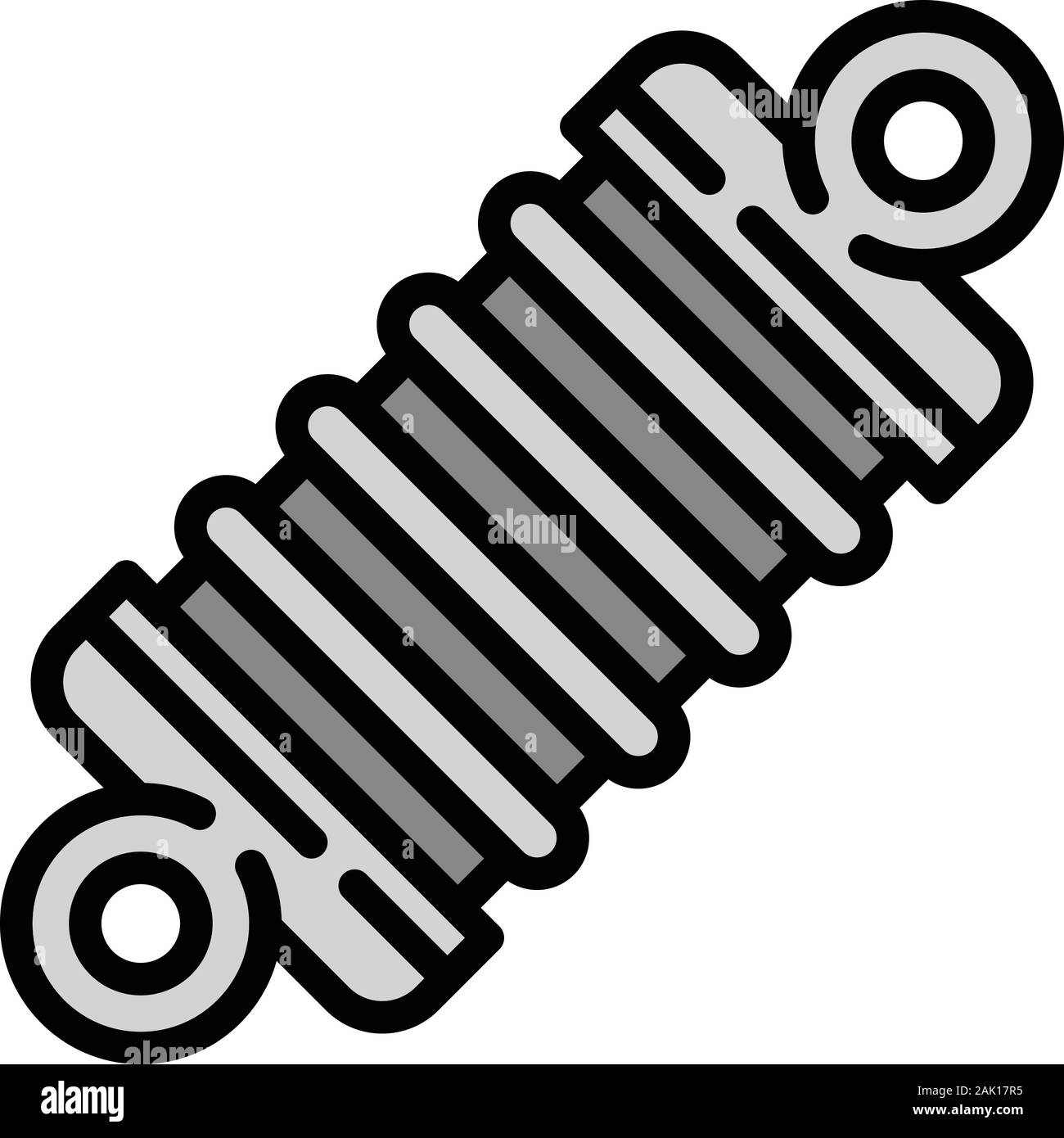 Car spring icon. Outline car spring vector icon for web design isolated ...