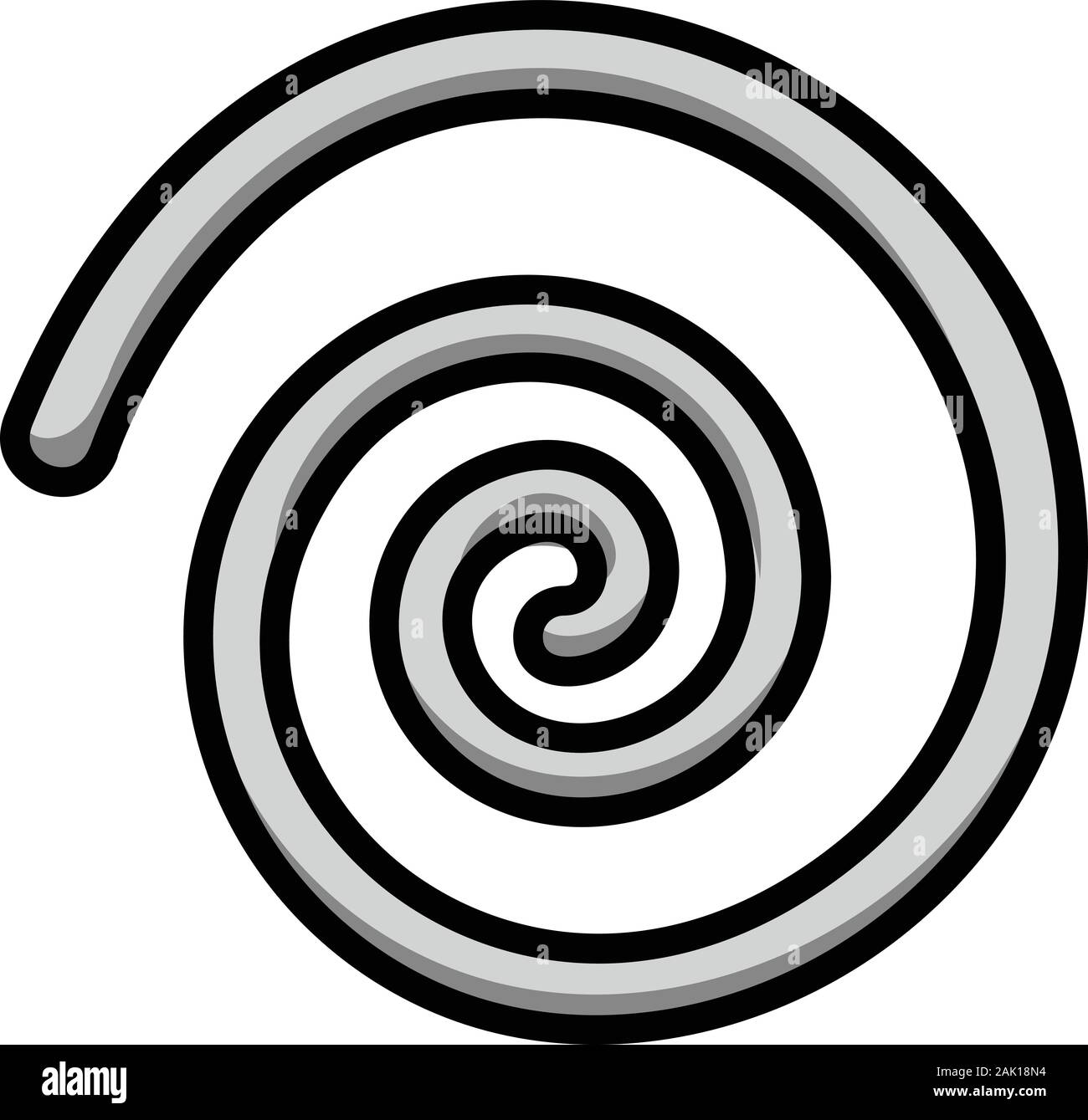 Spiral coil icon. Outline spiral coil vector icon for web design ...