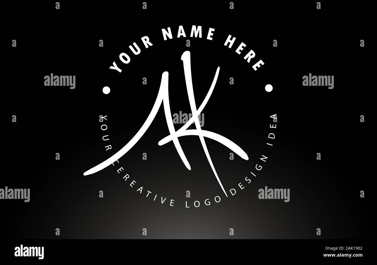 Ak signature Stock Vector Images - Alamy