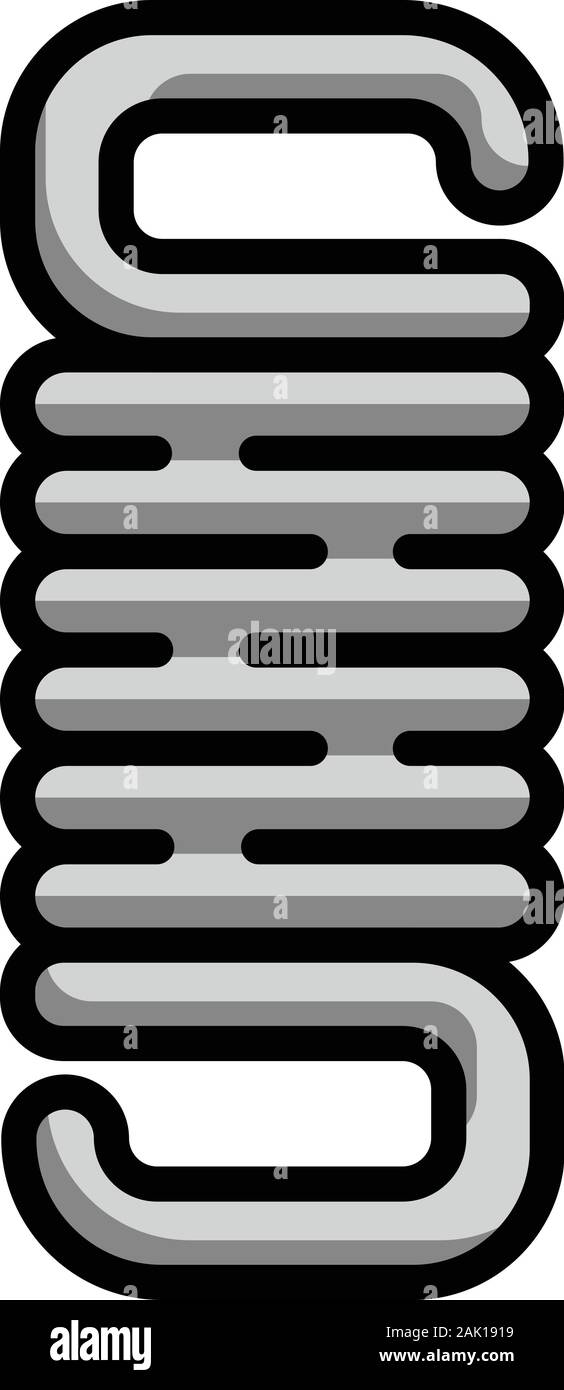 Coil spring icon. Outline coil spring vector icon for web design ...