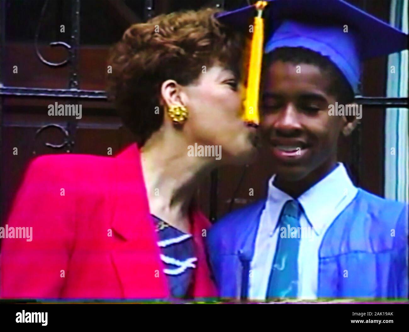 STAY CLOSE, from left: Liz Smart and her son, future Olympian fencer ...