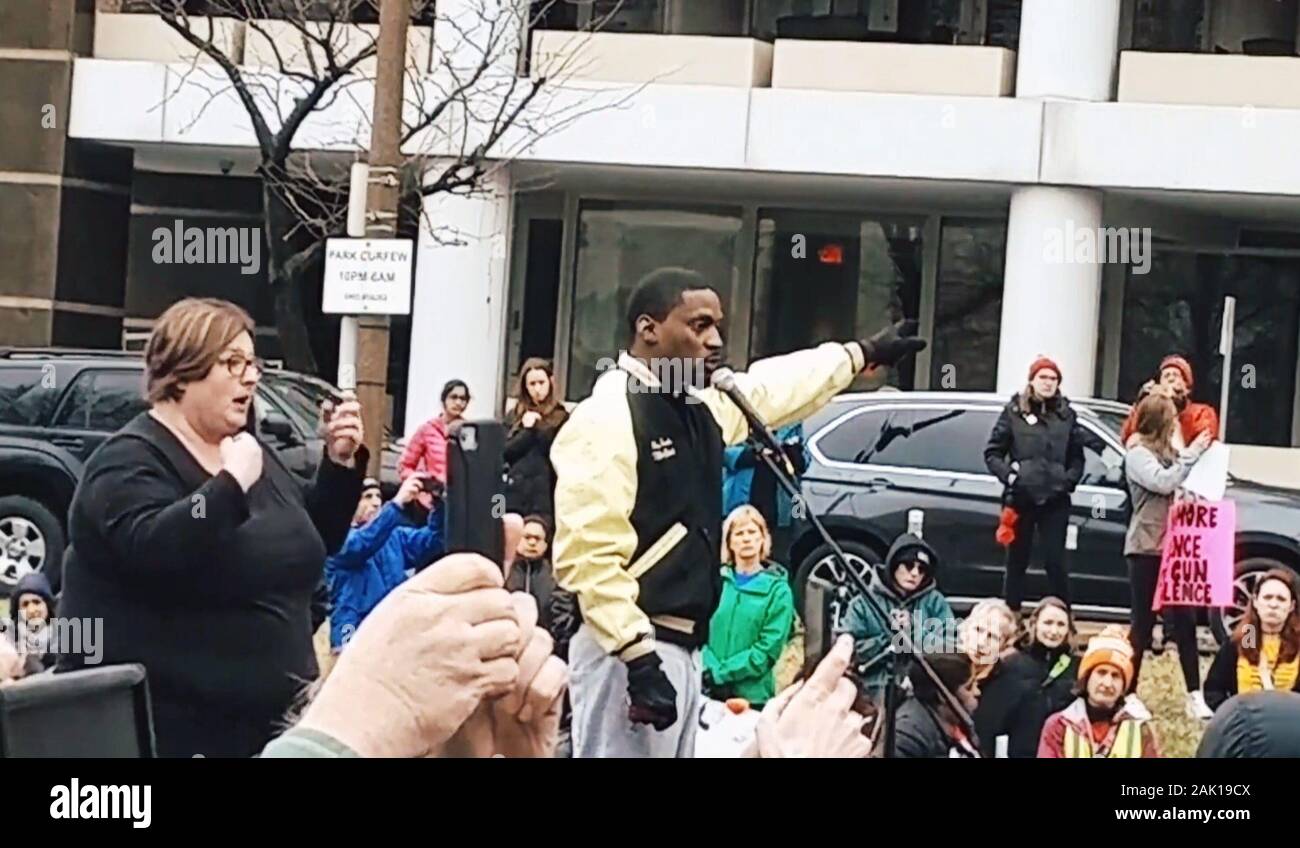 ST. LOUIS SUPERMAN, Ferguson activist and rapper Bruce Franks Jr campaigning, 2019. © MTV ...