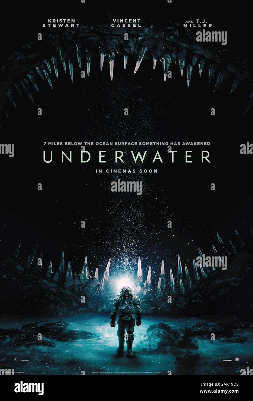 UNDERWATER, advance poster, 2020. TM & copyright © Twentieth Century ...