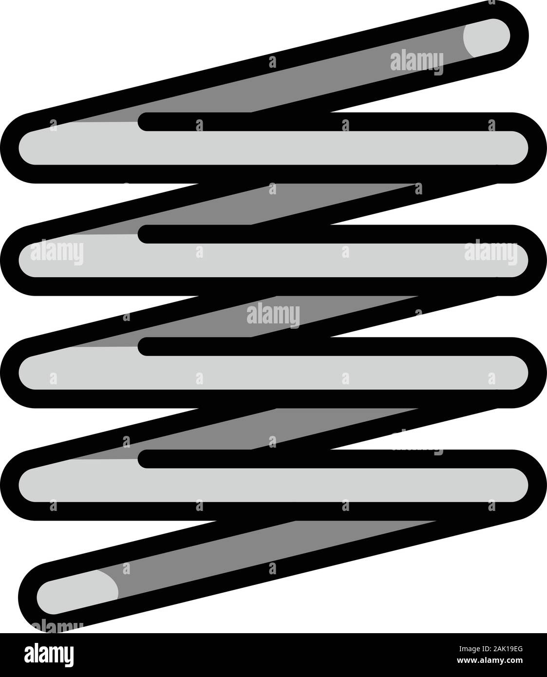 Motor coil spring icon. Outline motor coil spring vector icon for web ...