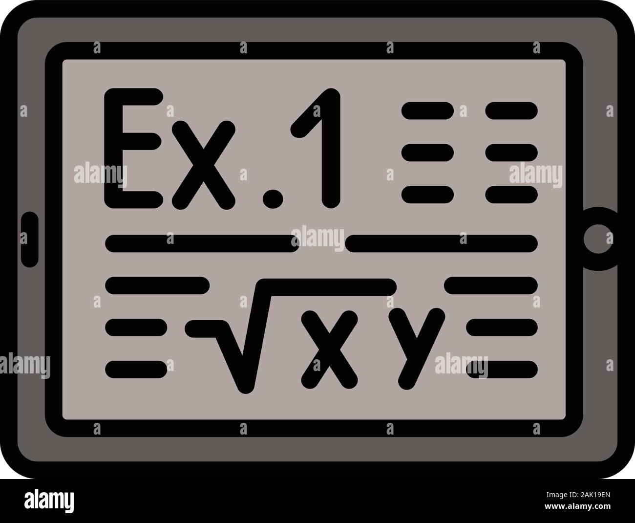 School tablet icon. Outline school tablet vector icon for web design ...